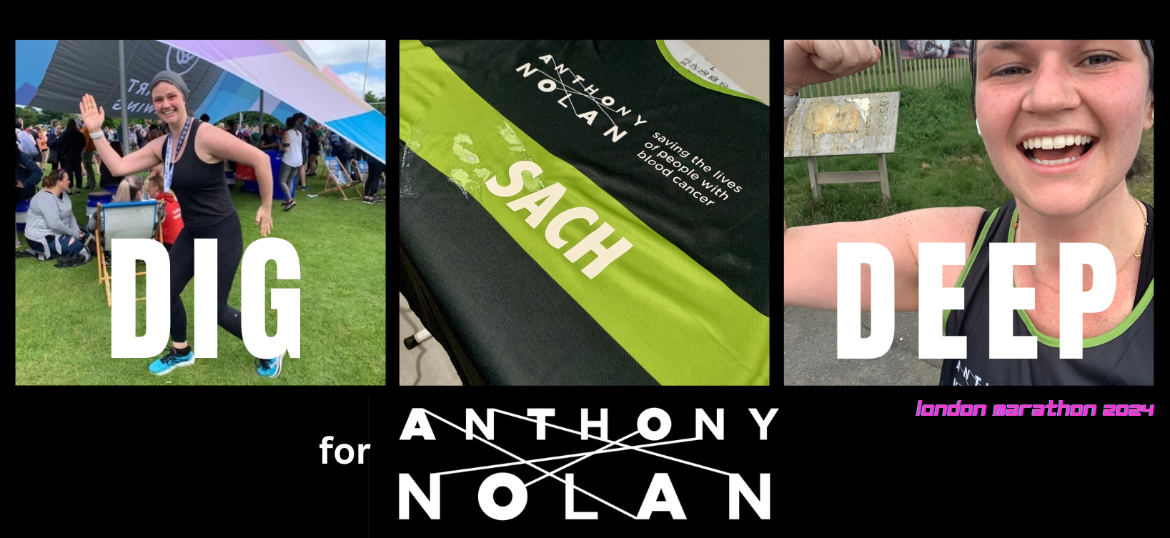 Anthony Nolan: Sacha FEAT the LONDON MARATHON